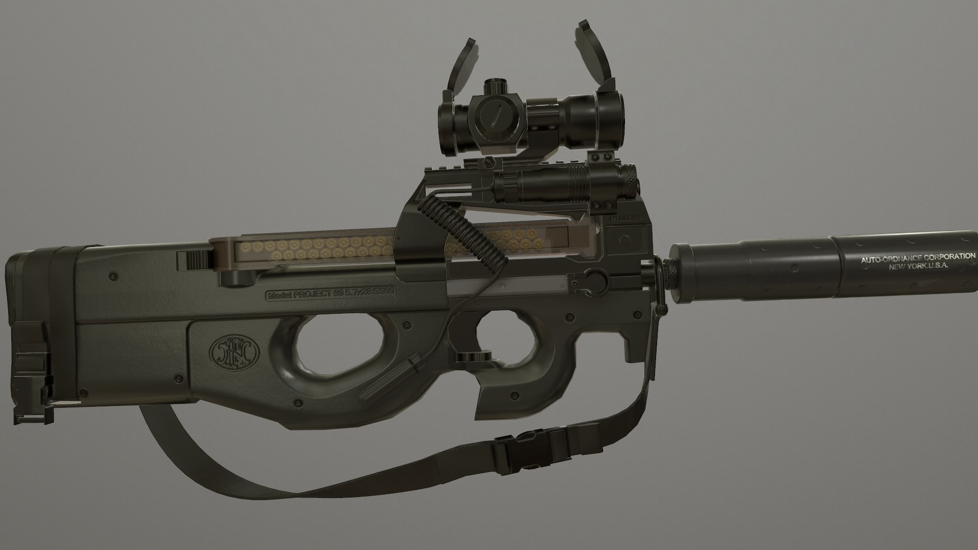 P90 - Low Poly Game Model | tsumea